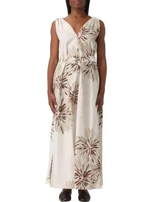 Brunello Cucinelli Floral Maxi Dress - Beige