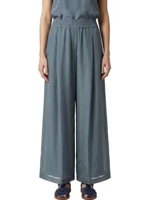Brunello Cucinelli Brunello Cucinelli Wide Leg Pants Blue