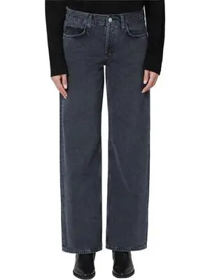 AGOLDE Straight Leg Jeans - Charcoal