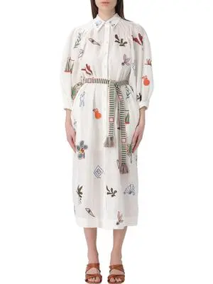 ALEMAIS Printed Dress - Beige