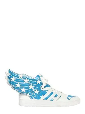 Adidas Jeremy Scott Wings 2.0 'stars And Stripes' Sneakers - White