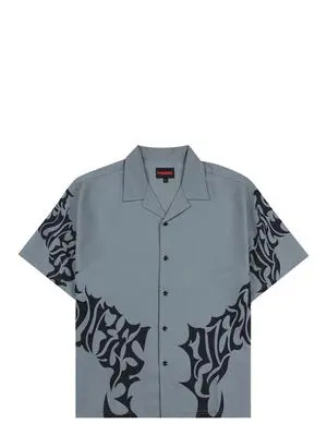 PLEASURES Bio Button Down - Grey