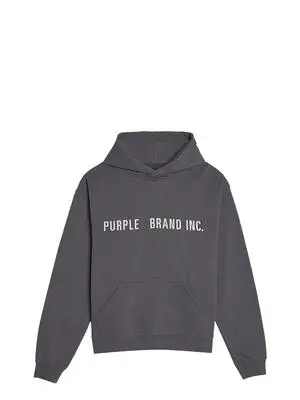 PURPLE BRAND Embroidered Hoodie - Black