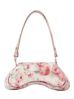 DIESEL Floral Print Crossbody Bag - White