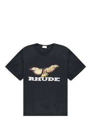 Rhude Printed Vintage Eagle T-shirt - Black