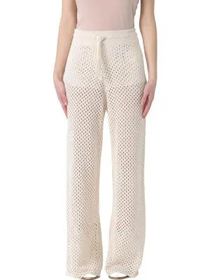 GOLDEN GOOSE Wide Leg Pants - White