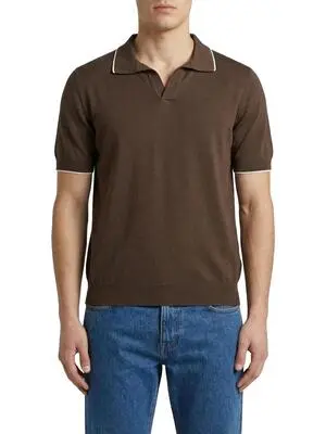 FAY Polo Shirt Men Brown