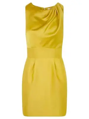 Elisabetta Franchi Draped Mini Dress - Yellow