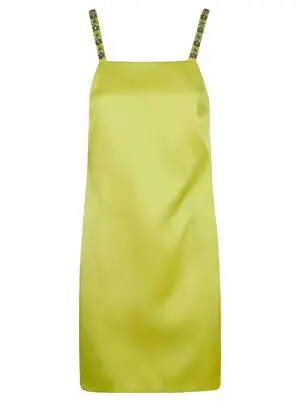 TWINSET Satin Mini Dress - Yellow