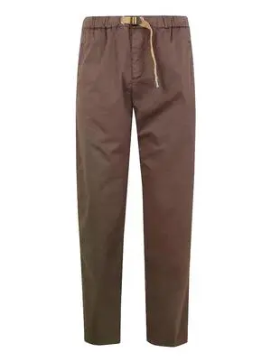 WHITE SAND Pocket Drawstring Trousers - Brown
