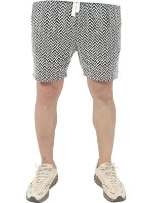 NIKBEN Patterned Deck Shorts - Black