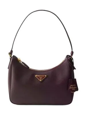 Prada Re-edition Leather Shoulder Bag - Red
