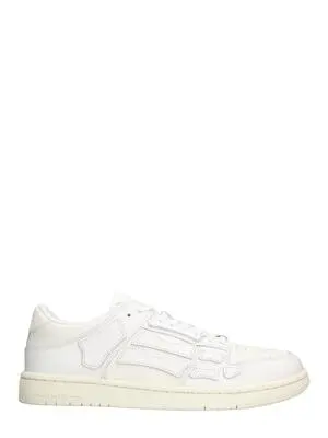 Amiri Skel Top Low Leather Sneakers - Beige