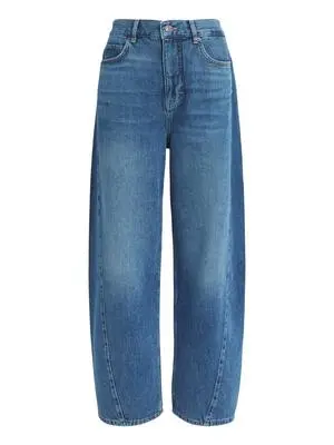 ME+EM Barrel-leg Denim Jeans - Blue