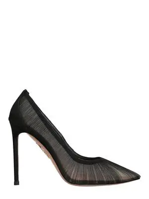 AQUAZZURA Tulle Voile Pumps 105 - Black