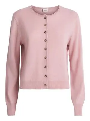 ME+EM Cashmere Knit Cardigan - Pink