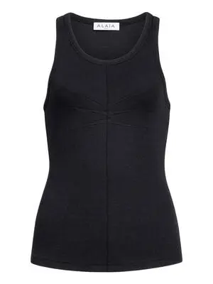 Alaïa Darts Tank Top - Black