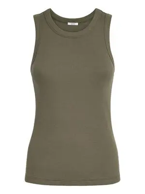 JOSEPH Yeux Stretch-cotton Tank Top - Green