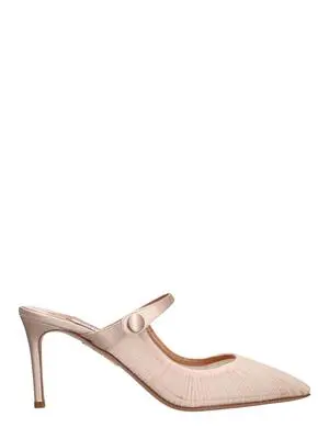 AQUAZZURA Tulle Voile Mules 75 - Pink