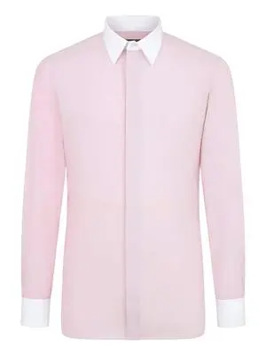 TOM FORD Cotton Contrast-trim Shirt - Pink