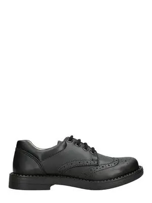 Trotters Leather School Shoes - Black