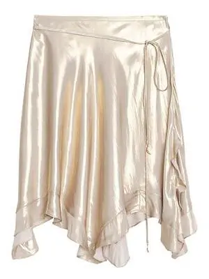 Zadig&Voltaire Jetos Asymmetric-hem Mini Skirt - Gold