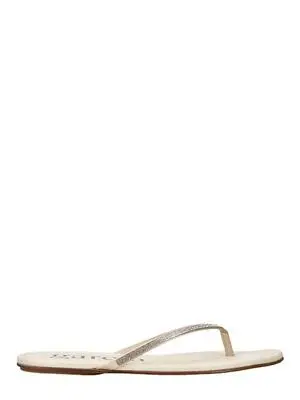 PEDRO GARCIA Panabel Satin Flat Sandals - Cream