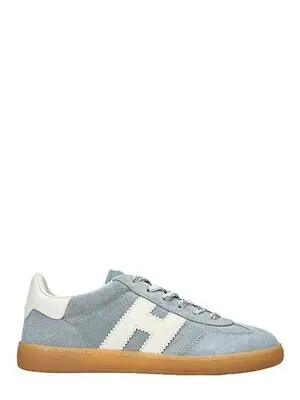 Hogan Suede Low Top Trainers - Pale Blue
