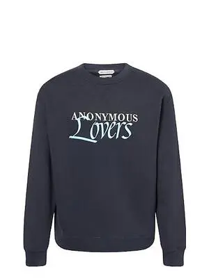 JW Anderson Anonymous Lovers Crewneck Sweatshirt - Washed Black