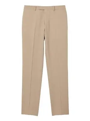 Sandro Berkeley Slim-fit Tapered Wool Trousers - Naturels