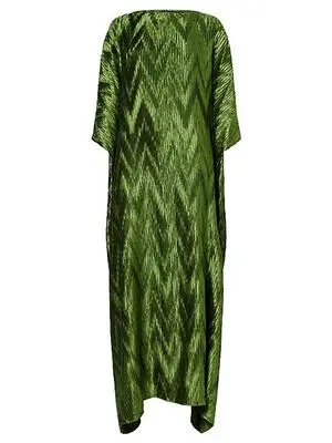 DIMA AYAD Cocoon Pleated Maxi Dress - Green