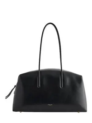 DEMELLIER Stockholm Leather Shoulder Bag - Black