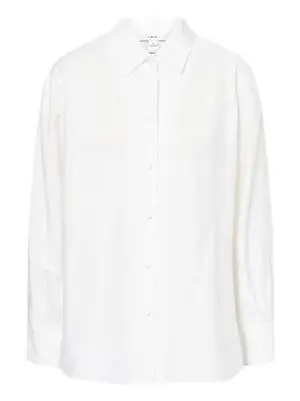 Vince Relaxed-fit Classic-collar Woven Shirt - Lt Cream