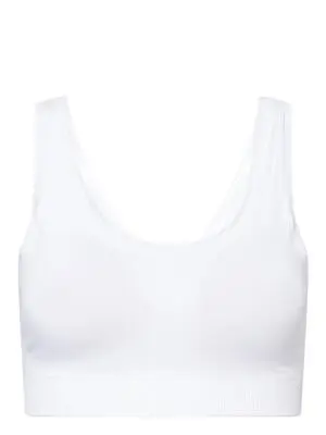 Hanro Stretch-woven Padded Crop Top - White