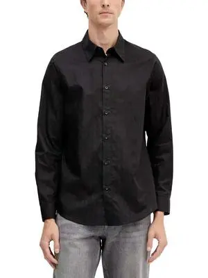 Armani Exchange Patterned Buttoned Shirt - Black