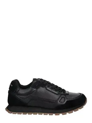 Armani Exchange Panelled Sneakers - Black