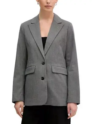 BENETTON Pinstripe Blazer - Grey