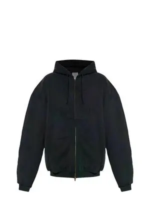 Vetements Embroidered Cross Hoodie - Black