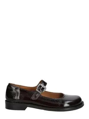 BILLI BI Buckled Mary Jane Ballet Flats - Brown