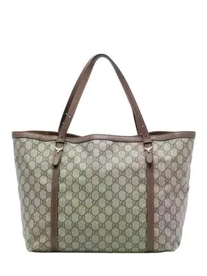 Gucci Gg Supreme Nice Tote - Brown