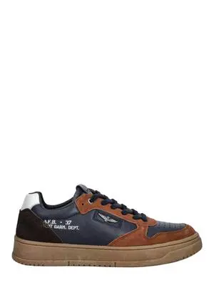 AERONAUTICA MILITARE Panelled Lace-up Sneakers - Blue