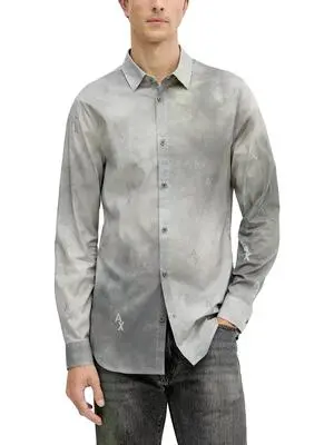Armani Exchange Long-sleeve Button-fastening Shirt - Grey