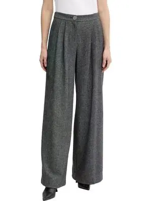Armani Exchange Herringbone Trousers - Grey