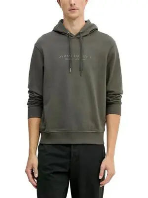Armani Exchange Logo Hoodie - Grey