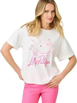 LILLY PULITZER Stella Aries Zodiac Knit Top - Multi Aries Graphic