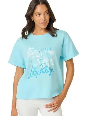 LILLY PULITZER Stella Aries Zodiac Knit Top - Multi Pisces Graphic