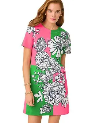 Lilly Pulitzer® Siera Shift Dress - Cherry Blossom Pink Follow The Sun Engineered Knit Dress