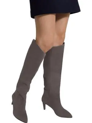 THEORY Tube Knee-High Suede Boots