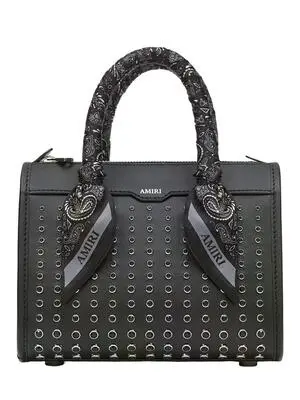 Amiri Studded Micro Satchel - Black