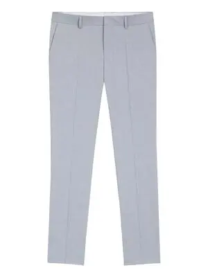 BOSS Slim-fit Patterned Trousers - Light Blue